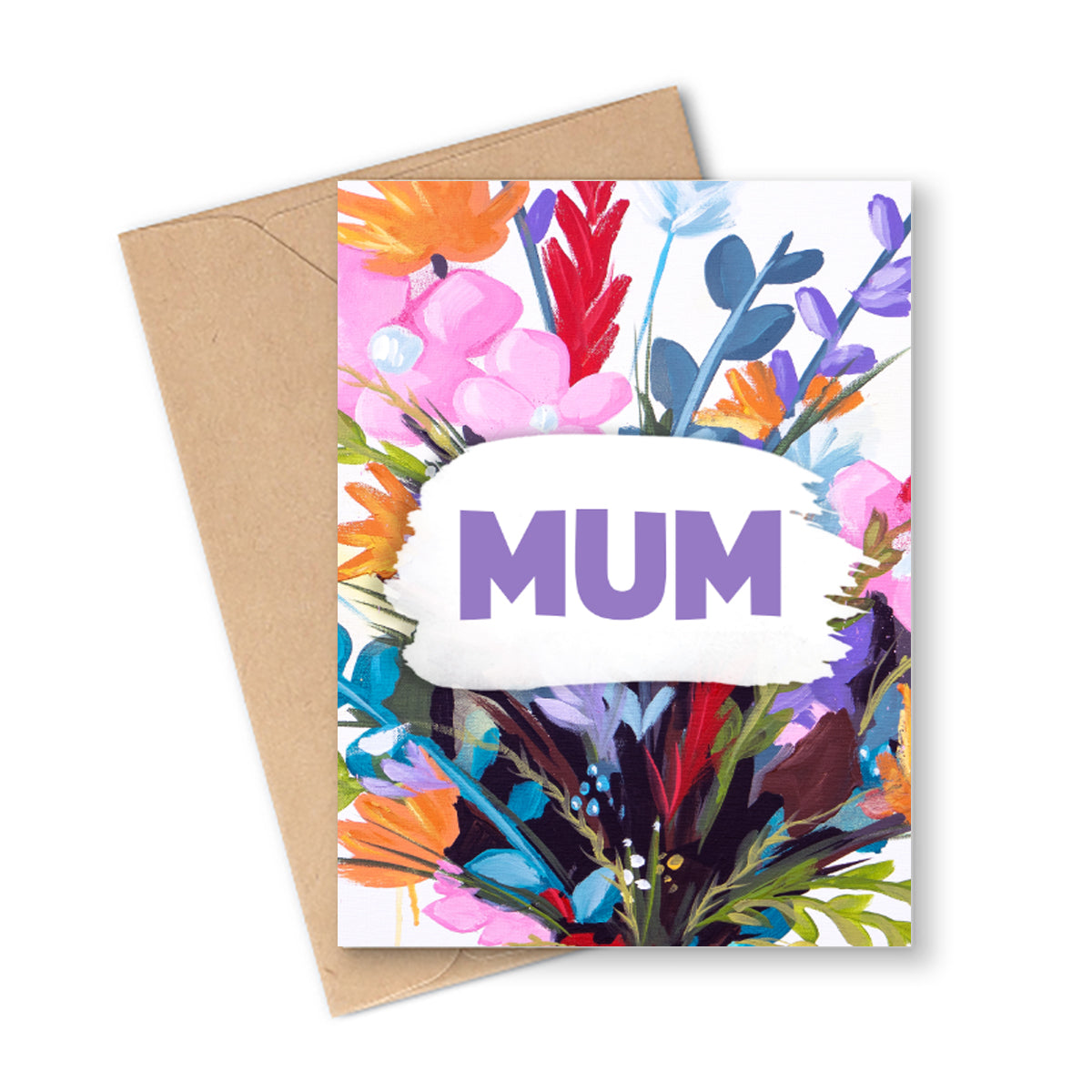 Mum - Flower Power Greeting Card – Mitch Revs Gallery