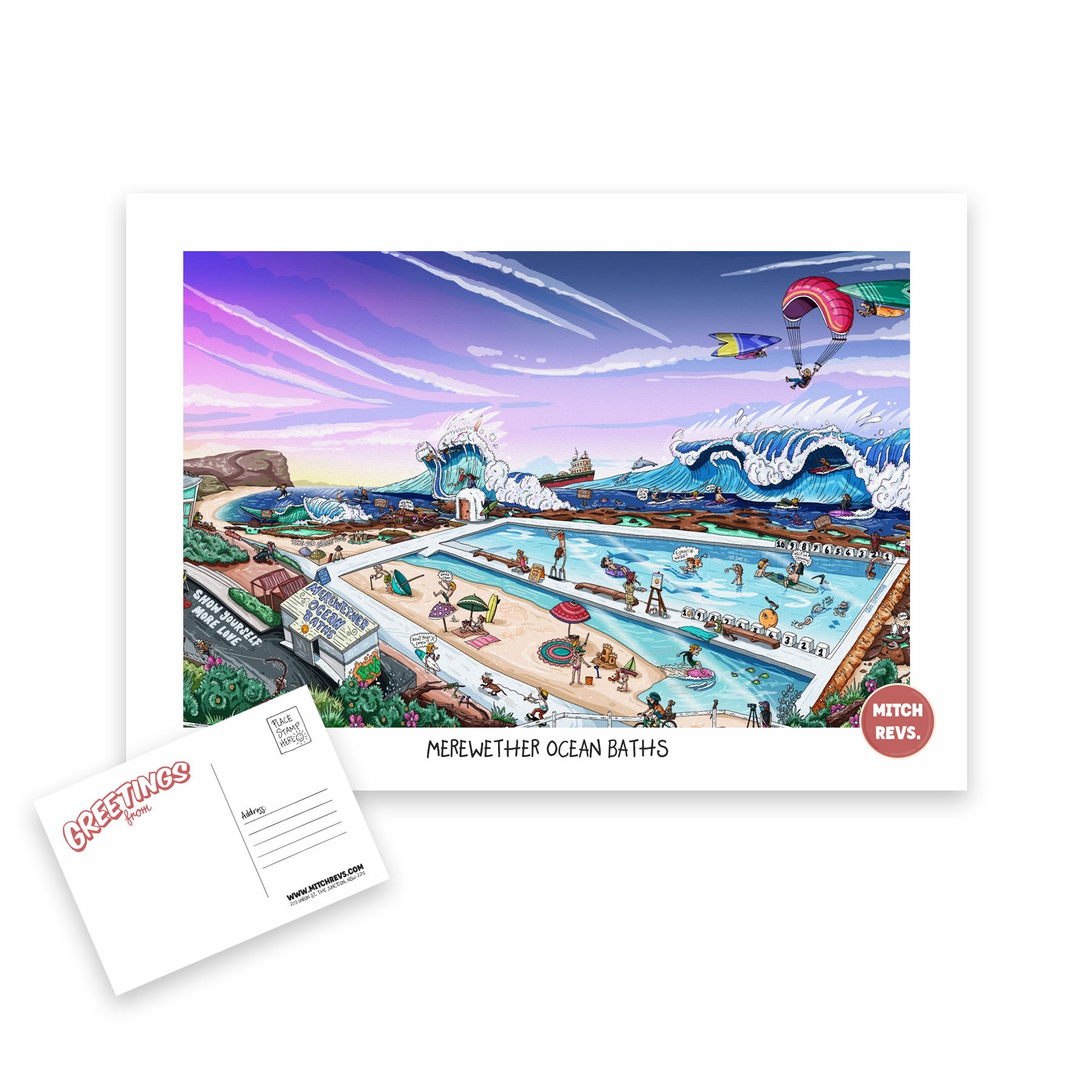 Merewether Ocean Baths Post Card – Mitch Revs Gallery